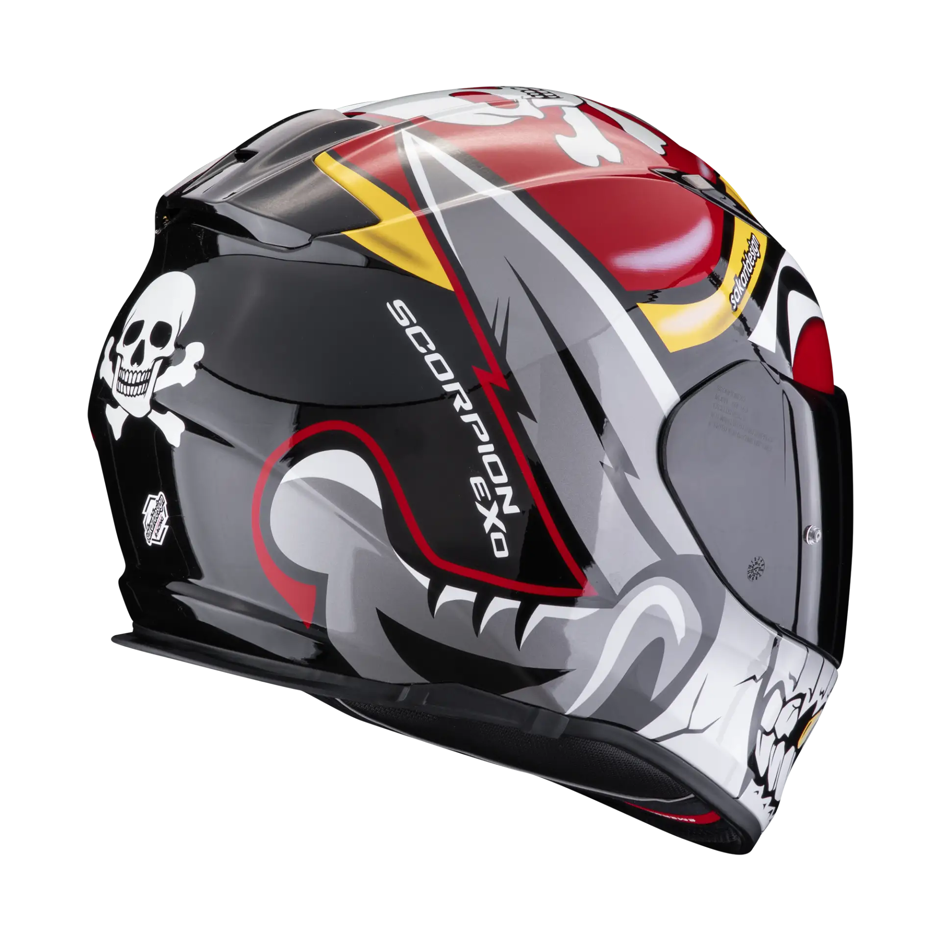 Casco integrale Scorpion EXO 491 PIRATE Rosso