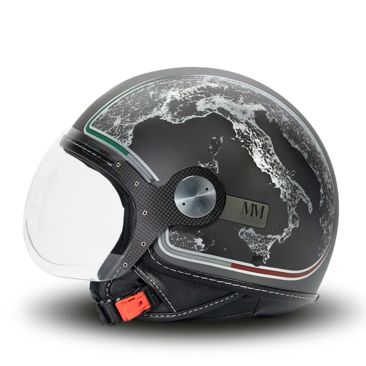 casco jet MM Independent Italia Grigio Siderale
