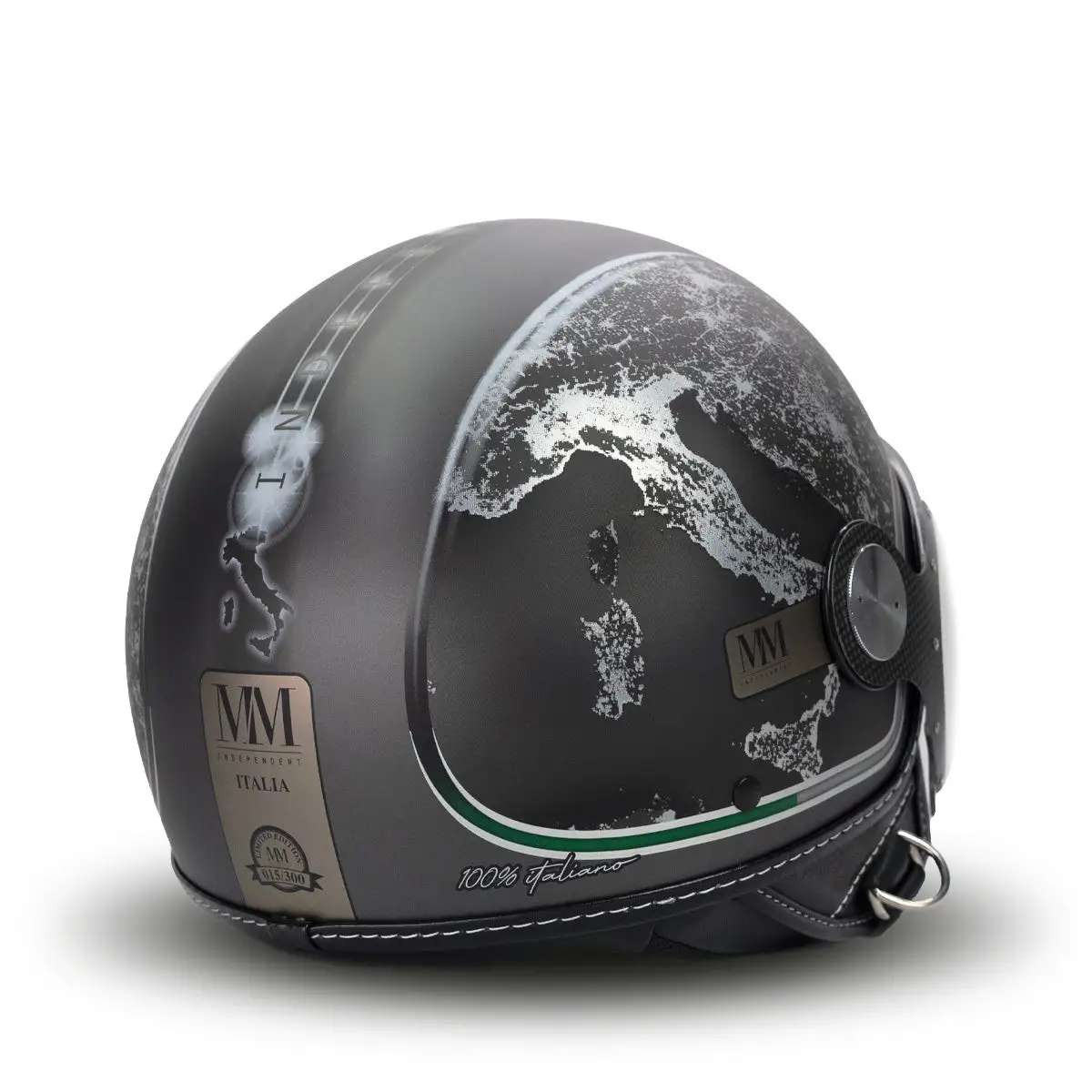 casco jet MM Independent Italia Grigio Siderale