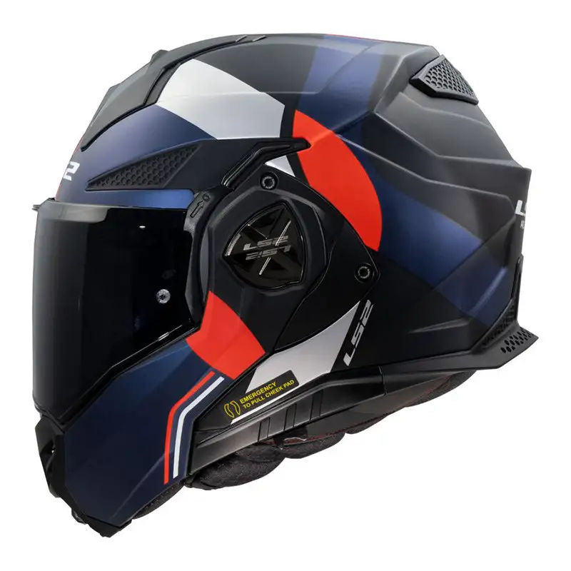 casco modulare LS2 Advant X Ultra blu rosso opaco
