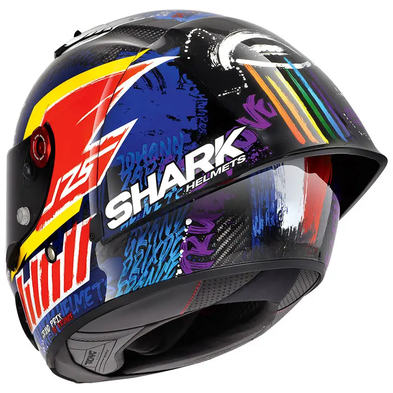 Casco integrale Shark RACE-R PRO GP 06 REPLICA ZARCO CHAKRA Viola Blu Ece06